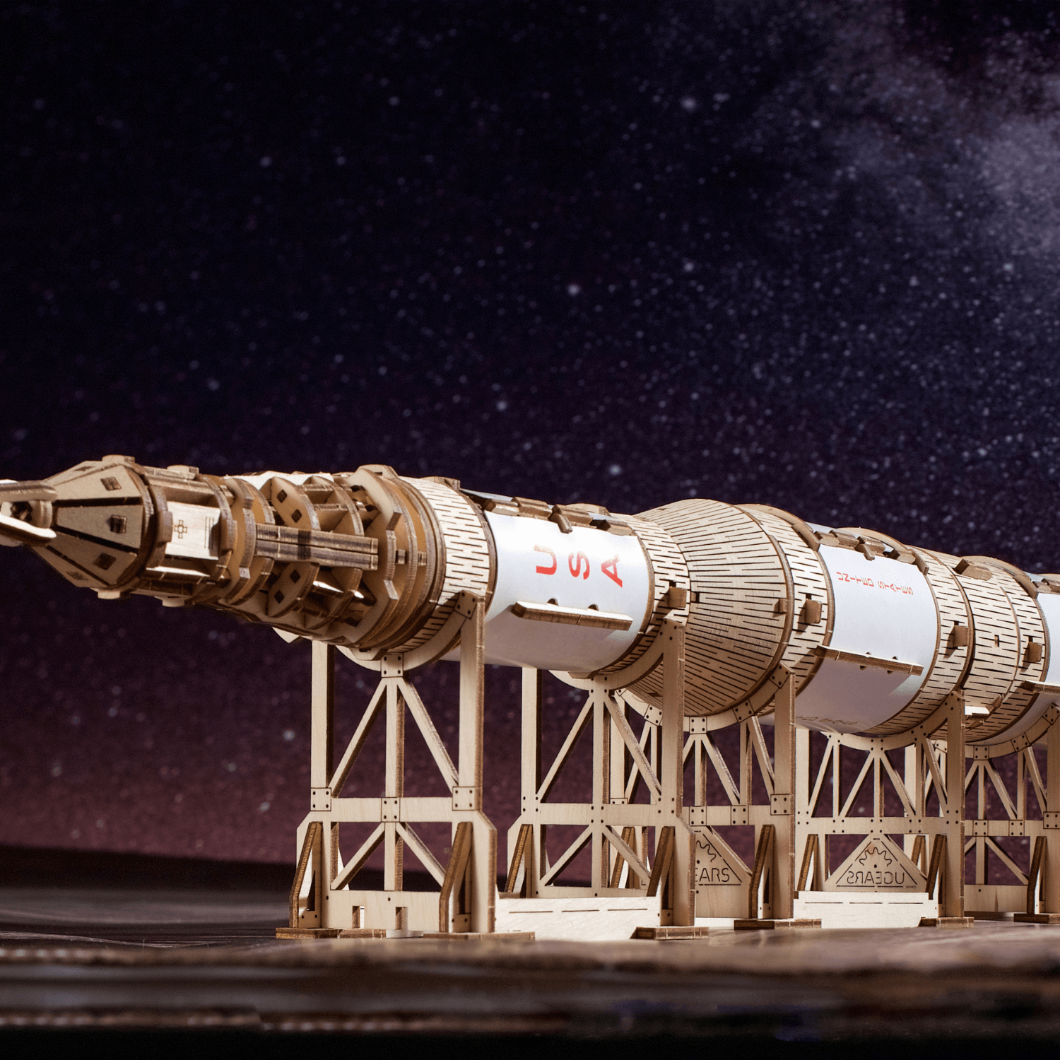 NASA Saturn V - Detailed 3D wooden kit-🚀 Ugears